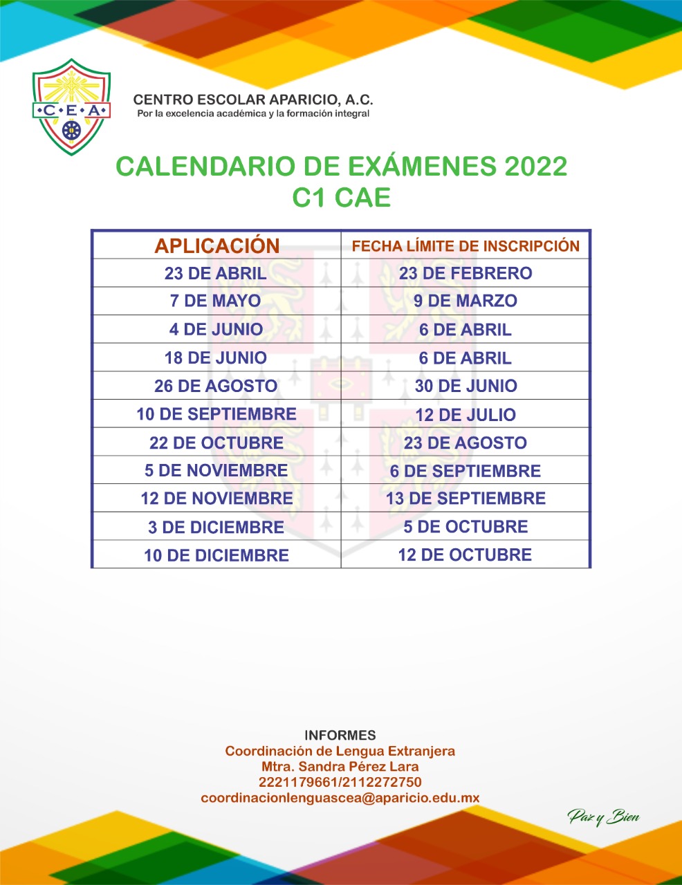 CAE|Centro Escolar Aparicio